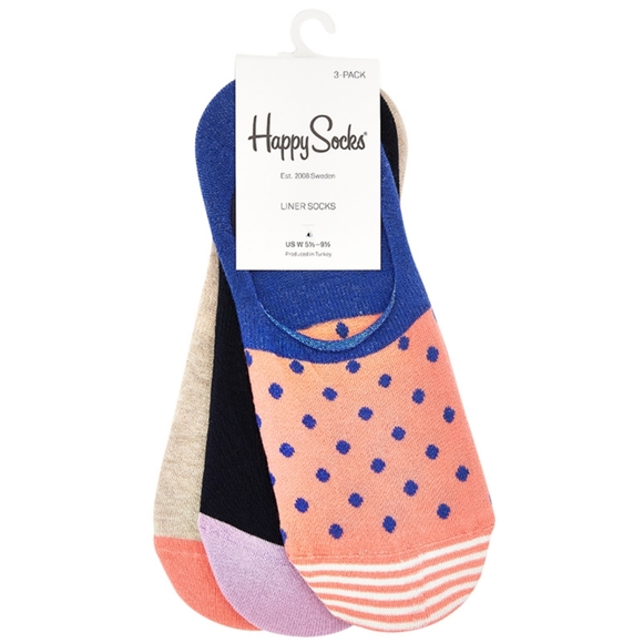 Happy Socks | Accessories | Happy Socks Dot 3pack Traditional Liner ...